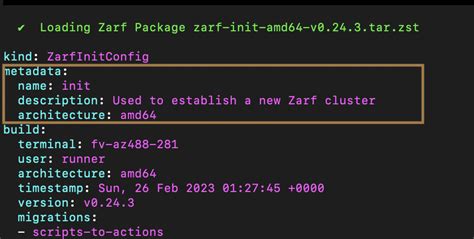 add package version to init package upon create · issue 1566 · zarf