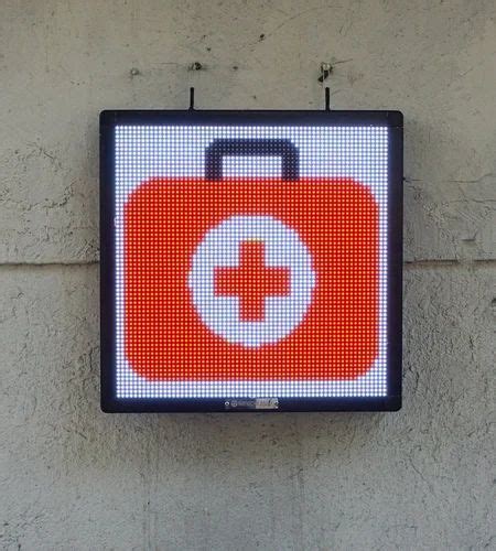 Led Doctor Clinic Sign Board P Outdoor Programmable Board Size X