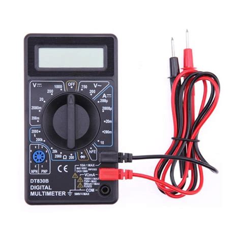 Multímetro Digital Com Cabo De Multiteste Preto Dt 830b Por R2200