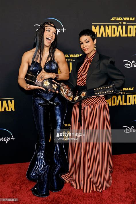 Sasha Banks Slays The Mandalorian Season 3 Red Carpet Appearance