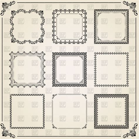 Square Frame Vector At Vectorified Com Collection Of Square Frame Vector Free For Personal Use