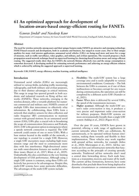 Pdf An Optimized Approach For Development Of Location Aware Based Energy Efficient Routing For