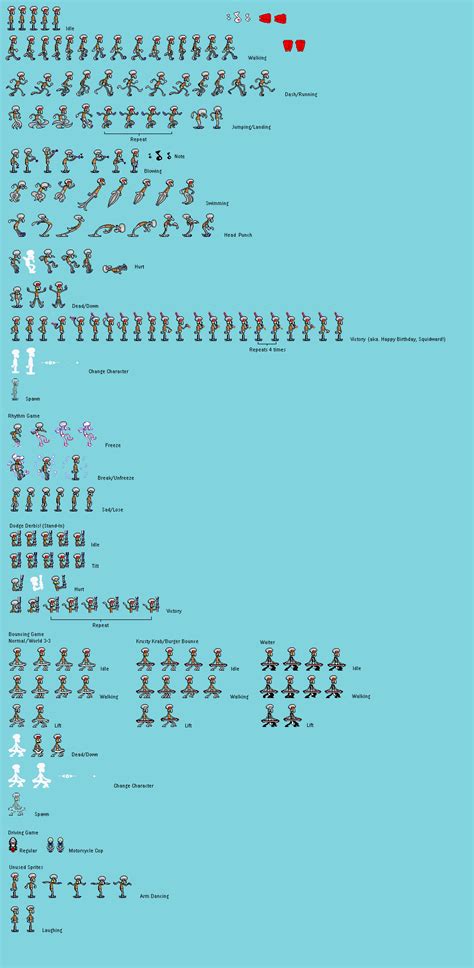 Squidwards Suicide Sprites By Imhomiejaydev On Deviantart