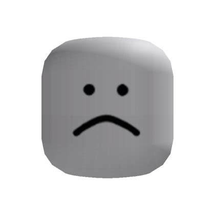 Sonrisa Triste De Noob De Cabeza Grande Roblox