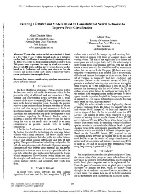 Creatingadatasetandmodelsbasedonconvolutionalneuralnetworksto