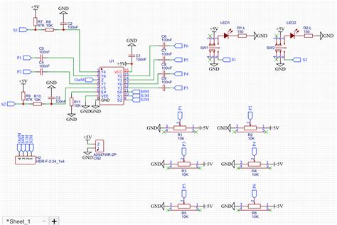 Issue Using 74hc4051 On Custom Pcb With Pots General Guidance Arduino Forum