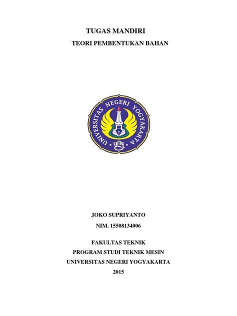 Contoh Kover Makalah Uny Soal Matpel