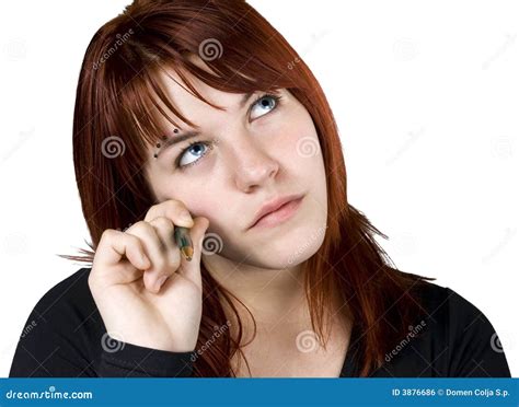 Cute Coy Redhead Girl With Freckles Begging For Something Say Please