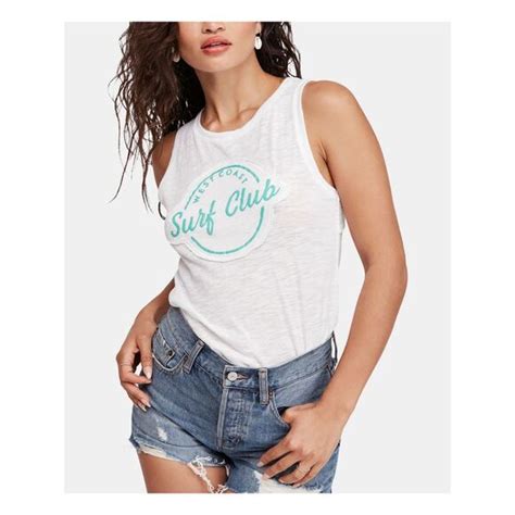 We The Free Tops We The Free Womens Low Back Sleeveless Jewel Neck