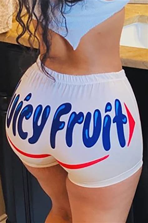 Wholesale Coffee Elastic Fly Low Print Straight Shorts Bottoms K0859 Co