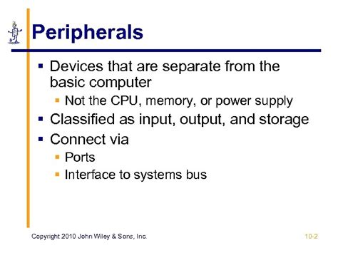 Chapter 10 Computer Peripherals The Architecture Of Computer