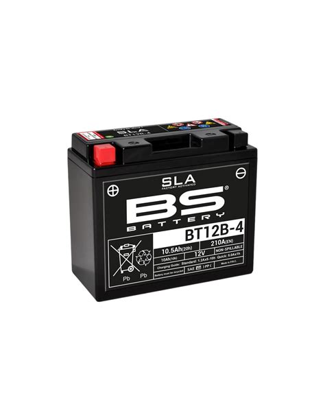 Batterie BS BATTERY SLA sans entretien activé usine BT12B 4