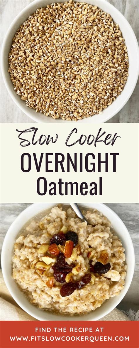 Slow Cooker Overnight Oatmeal Recipe