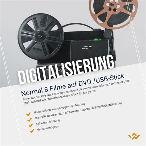 Digitalisierung Von Normal 8 Filmen Auf DVD USB Stick Sichern Und