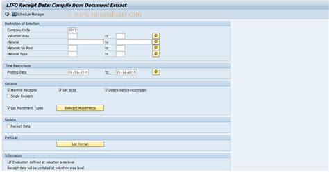 Mrl Sap Tcode Lifo Valuation Create Document Extract