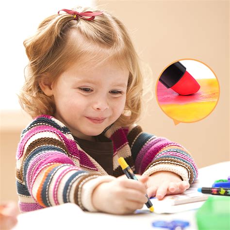 Silky Washable Crayons (12 Colours) - Curious Kids