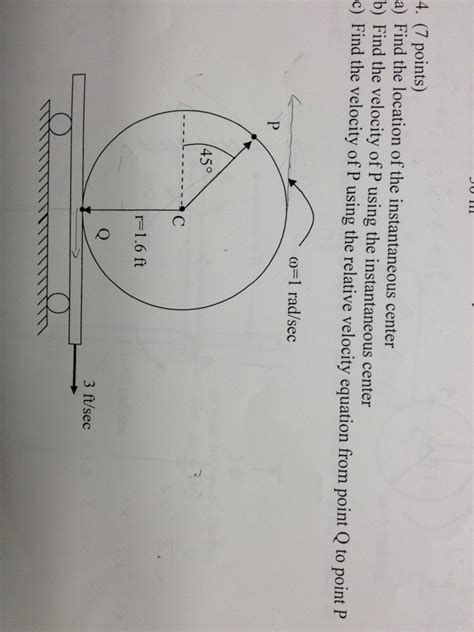 Find The Location Of The Instantaneous Center Find Chegg