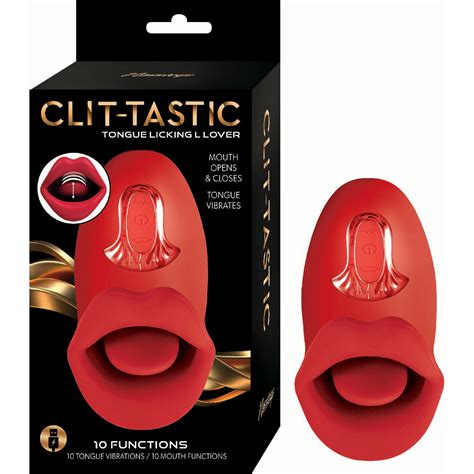 Clit Tastic Tongue Licking Lover Red Nasstoys