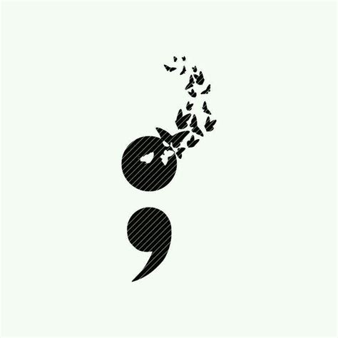 Semicolon Art Small Tattoos Semicolon Tattoo Semicolon Butterfly Tattoo