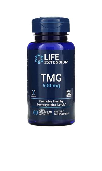 ТМГ Триметилглицин LIFE EXTENSION TMG Trimethyiglycine 500 mg 60 капсул ...