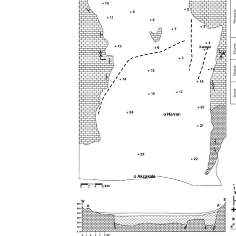 Geological Map And Cross Section Of The Study Area Download Scientific Diagram