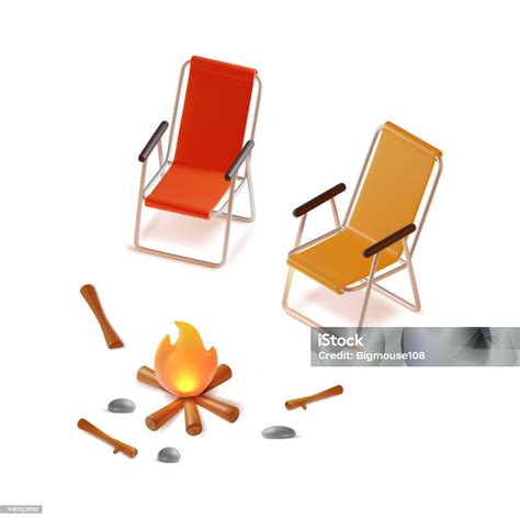 3d 이동 캠핑 개념 요소 플라스틱 만화 스타일 벡터 3차원 형태에 대한 스톡 벡터 아트 및 기타 이미지 3차원 형태 캠핑 가구 Istock