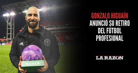 Gonzalo Higuaín anunció su retiro del fútbol profesional
