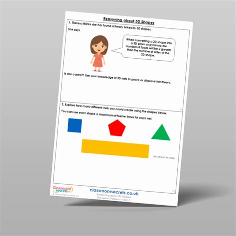 Year 5 Reasoning About 3d Shapes Discussion Problem Resource Classroom Secrets