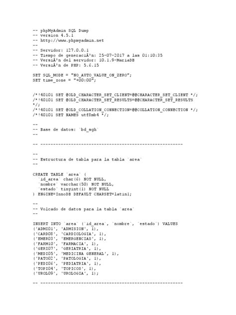 Phpmyadmin Sql Dump Pdf Datos De Computadora Ignorancia