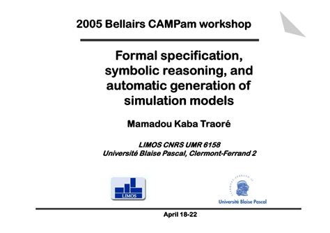 Pdf Formal Specification Symbolic Reasoning And Automatic Code Generation Of Simulation Models