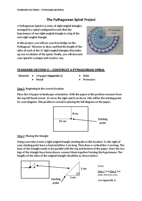 2021 Year 8 Task 1 Pythagoras Theorem Assignment Extension Standard