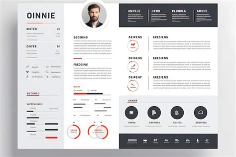 Elegant Minimalistic Cv Layout With Clear Section Divisions And Modern