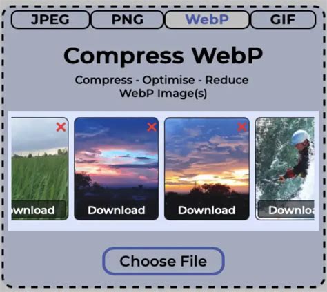 Compresser WebP réduire la taille des images WebP gratuitement