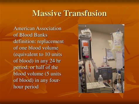 Ppt Massive Transfusion And Coagulopathy Powerpoint Presentation