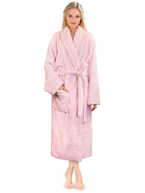 Free 2 Day Shipping Buy Pavilia Premium Womens Plush Soft Robe Fluffy Warm Fleece Sherpa