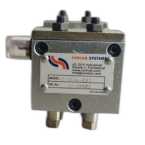Progressive Distributor Block For Centralized Lubrication Systems 10a