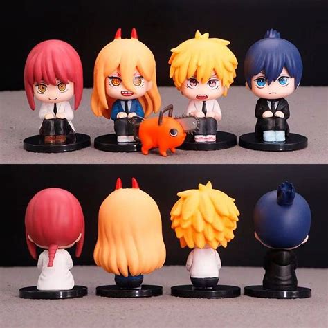 Chainsaw Man Merch Chibi Protagonist Group Series Denji Power Pochita Makima Desktop