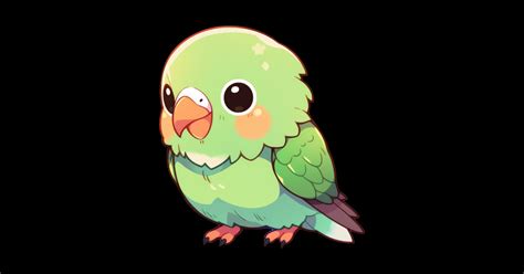 Chibi Style Parrot Birds Sticker Teepublic