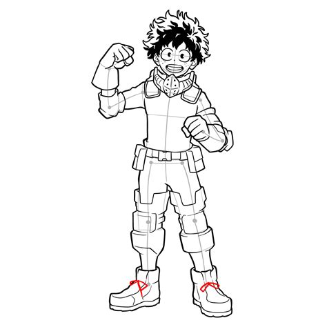 How To Draw Deku In Costume Beta Sketching Izuku S Nd Costume