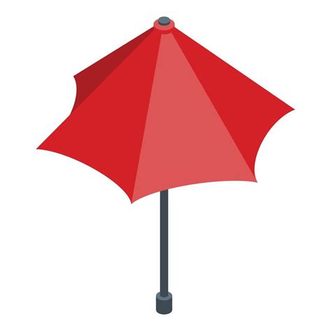 Woman Red Umbrella Icon Isometric Style 15845088 Vector Art At Vecteezy