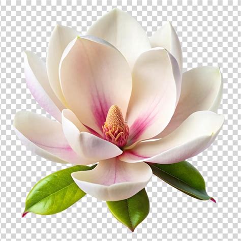 Premium Psd Magnolia Isolated On White Background