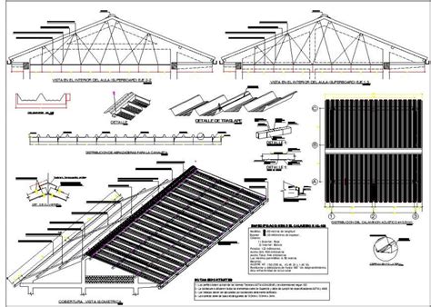 Roof Truss Detail 2d View Cad Construction Block Layout File In Autocad Format