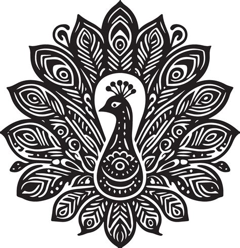 Peacock Vector Illustration 38104552 Vector Art At Vecteezy