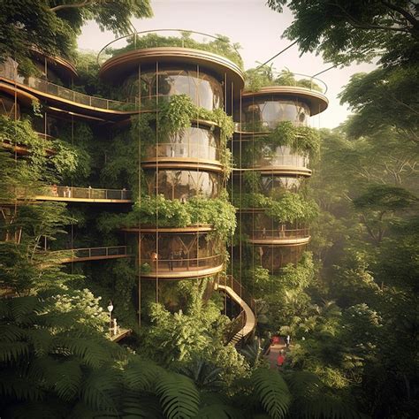 Premium Ai Image Beautiful Green Architectural World Modern Images