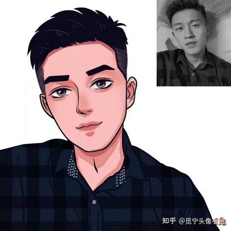 怎么给男朋友画一个头像？ 知乎
