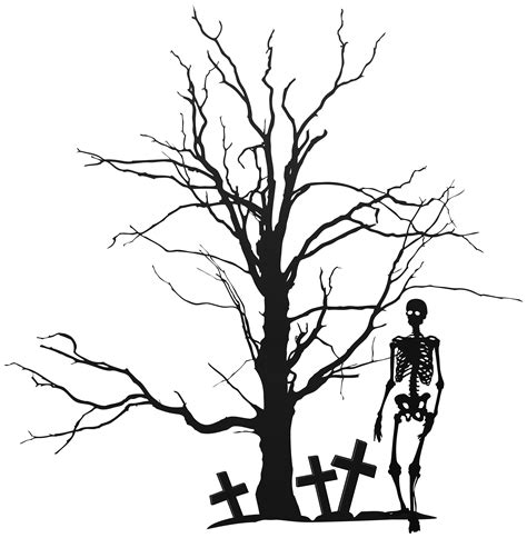 Skeleton Tree Drawing