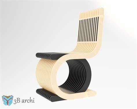 Parametric Chair Wooden Dining Chair Cnc Chair Design Modern