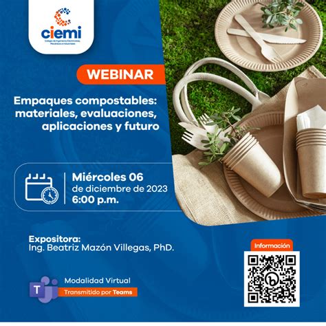 Webinar “empaques Compostables Materiales Evaluaciones Aplicaciones