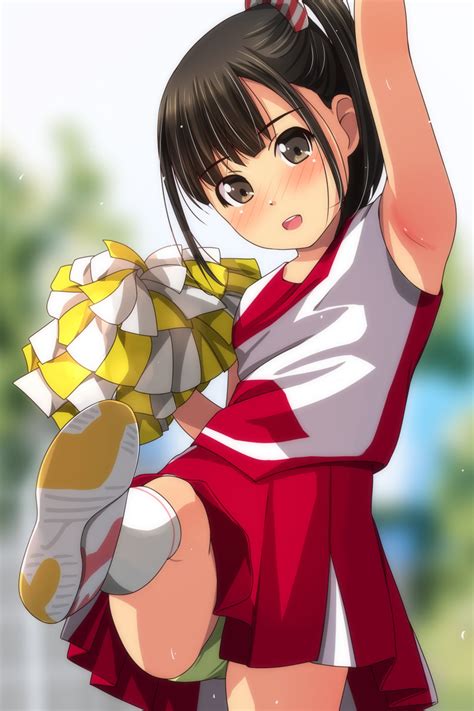 Safebooru 1girl D Absurdres Arm Up Armband Bangs Black Hair Blurry