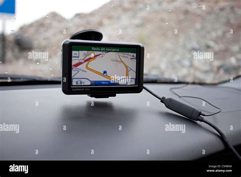 Gps For Navigation In The Car Stock Photo Alamy